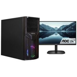 Captiva Business-PC-Komplettsystem »Power Starter R62-279 TFT Bundle« 23, 80 ′′ AMD Ryzen 3 Radeon 16 GB RAM 480 GB SSD schwarz ohne Betriebssystem:..
