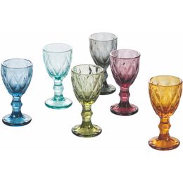 VILLA D'ESTE Likörglas »Prisma« Gläser-Set, 6-teilig, Inhalt 45 ml bunt