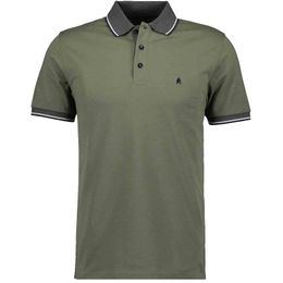 Ragman Poloshirt Oliv L L Poloshirt mit 3-Knopfleiste