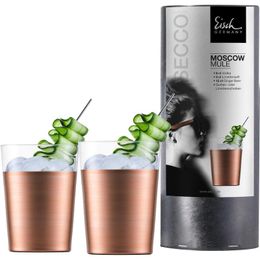 EISCH GERMANY Cocktailglas »Secco Flavoured Moscow Mule« bleifrei, 550 ml, 2-teilig kupferfarben/transparent