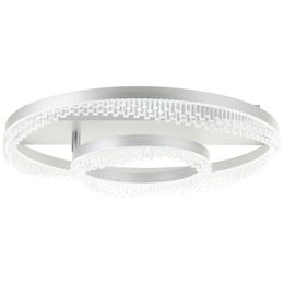 Brilliant LED Deckenleuchte »Aurora« 1 Stk. warmweiß - kaltweiß Ø 60 cm, 5400 lm, 3000-6500 K, schwenkbar, dimmbar, CCT, Kristalloptik...