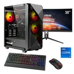 Hyrican Gaming-PC-Komplettsystem »Striker SET02414« 30 ′′ Intel Core i7 GeForce RTX 4060 16 GB RAM 1.000 GB SSD DDR5, Windows 11, inklusive 30"...