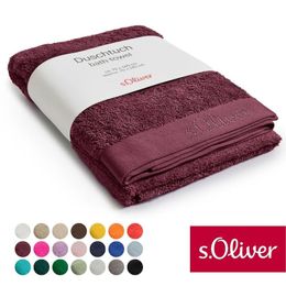 s.Oliver Duschtuch »Premium Qualität, 600 gr/m², auch als Sets erhältlich« große Farbauswahl, auch als Handtuch, Waschhandschuh, Gästetuch burgundy...
