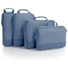 Heys Kofferorganizer »Ecotex Compression Packing Cube« komprimierbare Packwürfel, Packtaschen, Organizer für Koffer Blue Ocean