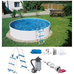 MY POOL BWT Rundpool Inkl. Akku-Bodensauger BWT BC 02 wei&szlig; &Oslash;/B/H/L: 3 cm x Breite x H&ouml;he 0,9 cm x L&auml;nge