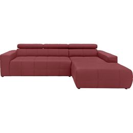 DOMO collection Ecksofa »Brandon große Ausführung B/T/H: 289/177/80 cm, auch in Leder und Cord« mit Kopfteilverstellung, wahlweise...