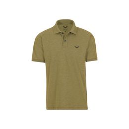TRIGEMA Poloshirt »Poloshirt DELUXE Piqué« 1 Stk. tlg. goldlack-melange S S DELUXE-Piqué-Qualität