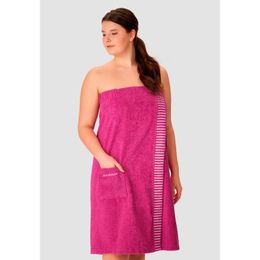 Schiesser Kilt »Rom aus weicher Baumwolle, saugstark und 3-fach weitenverstellbar« 1 Stk. tlg., MADE IN GREEN by OEKO-TEX Fuchsia Länge: 85 cm DAS...