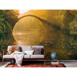 Komar Fototapete »Digitaldruck Vlies - Devil's Bridge - Größe 400 x 250 cm« bedruckt glatt Wohnzimmer, Schlafzimmer bunt