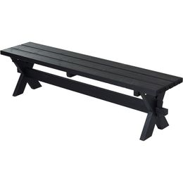 Plus Sitzbank »Nostalgi Plankenbank, TOPSELLER!« Holzbank, OTTOs Choice, 1 Stk. tlg. 177x38x44 cm, farblich grundiert, aus Nadelholz Schwarz RAL 9005