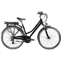 Zündapp ZÜNDAPP »Z802 Damen« 21 Gang Shimano Altus RD-M310 Schaltwerk Kettenschaltung Heckmotor 250 W Pedelec, Elektrofahrrad für Damen schwarz/grau+schwarz