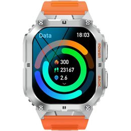 SMARTY 2.0 Smartwatch »« ( / 1, 96 ′′) orange Coole Herrensmartwatch