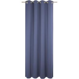 Adam Vorhang &raquo;Uni Collection&laquo; &Ouml;sen 1 Stk. tlg. Blickdichter aus 100% Bio-Baumwolle royalblau Obermaterial: 100% Baumwolle 295 cm