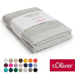 s.Oliver Duschtuch »Premium Qualität, 600 gr/m², auch als Sets erhältlich« große Farbauswahl, auch als Handtuch, Waschhandschuh, Gästetuch hellgrau...