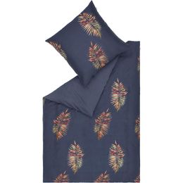 Schöner Wohnen Kollektion SCHÖNER WOHNEN-KOLLEKTION Bettwäsche »Jungle Leaves« 2 Stk. tlg. aus Baumwolle marine/dunkelblau/navy Obermaterial: 100% Baumwolle B/L: 135 cm x...