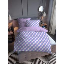 Tom Tailor HOME Wendebettwäsche »Dian« 2 Stk. tlg. Qualität, 100% Baumwolle lavender Obermaterial: 100% Baumwolle B/L: 155 cm x 200 cm