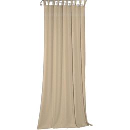 WIRTH Vorhang &raquo;Wiessee&laquo; Schlaufen 1 Stk. tlg. nach Ma&szlig; natur Obermaterial: 50% Baumwolle, 30% Modal, 20% Leinen 375 cm