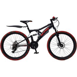 WYNN Mountainbike &raquo;FLY1.0&laquo; 21 Gang Shimano Tourney Schaltwerk Kettenschaltung schwarz+schwarz