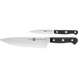 Zwilling Messer-Set »Gourmet« Made in Germany, FRIODUR eisgehärtete Klingen, Sonderschmelze schwarz, silberfarben