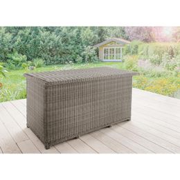 Destiny Kissenbox »CASA« Polyrattan, Deckel mit Gasdruckfeder, inkl. Inlett mit Reißverschluß grau Obermaterial: 100% Polyester. Füllung: 100%...