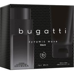 Bugatti Eau de Toilette »Dynamic Move Black for him GP EdT 100ml + 200 ml SG« Herrenduft-Set mit Lavendel, Moschus und orientalischer Note....