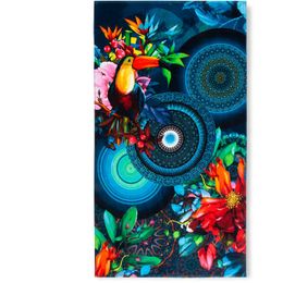 HIP Strandtuch &raquo;Cailani&laquo; Baumwolle, Velours, 100x180, Weich, Strand, Erwachsen, Mandala, Blau Blau Obermaterial: 100% Baumwolle B/L: 100 cmx180 cm