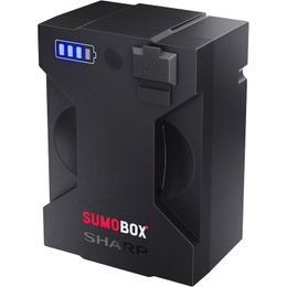 Sharp Batterie-Ladegerät »Sumobox Batteriepack und Ladegerät« 1.000 schwarz LED-Ladeanzeige: Überprüfen Sie den Ladestand auf Knopfdruck