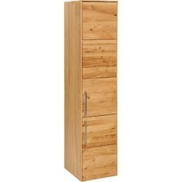 BASIC by Balculina H&auml;ngeschrank &raquo;Yukon, Badezimmerschrank BxTxH 35x150x35&laquo; 1 Stk. tlg. Breite 35 cm, Softlclose, Metallgriffe Holz teilmassiv, 