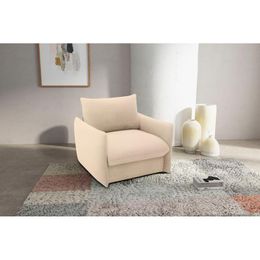 DOMO collection Sessel »700023 wandelbar zum Loungesessel, Relaxliege und Gästebett« Schlaffunktion, Federkern, stabile Liegefläche ca. 70 x 195 cm...