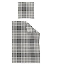 Irisette Bettw&auml;sche &raquo;Alpaka 8412&laquo; 2 Stk. tlg. wohlig warm und kuschelig grau Obermaterial: 100% Baumwolle B/L: 155 cm x 220 cm