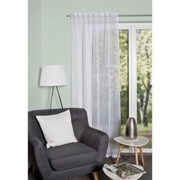 Home Wohnideen Gardine &raquo;DOLLY&laquo; Multifunktionsband 1 Stk. tlg. transparent wei&szlig; Obermaterial: 100% Polyester 145 cm