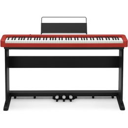 Casio Digitalpiano &raquo;CDP-S160RD&laquo; mit Stativ und Pedaleinheit rot/schwarz