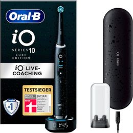 Oral-B Elektrische Zahnbürste »iO Series 10 Luxe Edition« 1 Stk. Aufsteckbürsten Magnet-Technologie Cosmic Black LÄNGER GUTE MUNDGESUNDHEIT - 8 von...