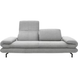 LOOKS by Wolfgang Joop 2-Sitzer »2-Sitzer-Sofa >>LOOKS XIII<<« Wahlweise mit Arm- und Kopfteilverstellung silber