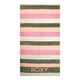 Roxy Badeponcho »Cold Water« Agave Green Very Vista Stripe Einheitsgröße Einheitsgröße Material: Bedruckter Frottee-Stoff aus...