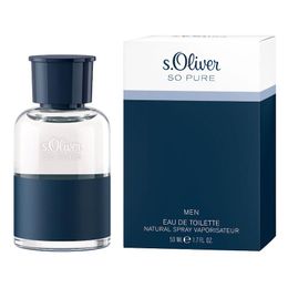 s.Oliver Eau de Toilette »So Pure Men EDT NATURAL SPRAY 50 ML« mit unaufdringlichem Charakter blau Herrenduft von s.Oliver