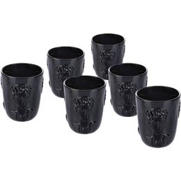 VILLA D'ESTE Gläser-Set »Impero« Wassergläser-Set, 6-teilig, Inhalt 300 ml schwarz