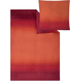 s.Oliver Bettwäsche »Satinbettwäsche « 2 Stk. tlg. Mit intensivem Farbverlauf rot Obermaterial: 100% Baumwolle B/L: 135 cm x 200 cm
