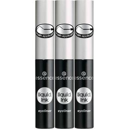 Essence Eyeliner »liquid ink eyeliner« mit feinem Pinsel-Applikator 01 0 Mit speziell feinem Pinsel-Applikator