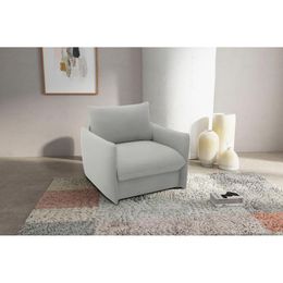 DOMO collection Sessel »700023 wandelbar zum Loungesessel, Relaxliege und Gästebett« Schlaffunktion, Federkern, stabile Liegefläche ca. 70 x 195 cm...