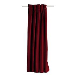 MOONDREAM Vorhang &raquo;Accoustic&laquo; &Ouml;sen 1 Stk. tlg. granatrot Obermaterial: 100% Polyester 260 cm