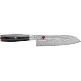 MIYABI Santokumesser »5000FCD Santoku« Klingenlänge 18 cm, FRIODUR eisgehärtete Klinge schwarz