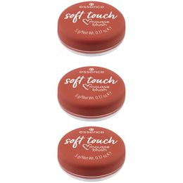 Essence Rouge »soft touch mousse blush« Ebenmäßiger und matter Look, zartes Puder-Finish, variable Deckkraft. braun Mousse-Rouge verwandelt sich...