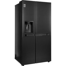 LG Side-by-Side »GSLC41EPPE« 179 cm hoch 91, 3 cm breit Total No Frost, LINEARCooling, Multi-Airflow, Integrierter Wassertank schwarz anthrazit