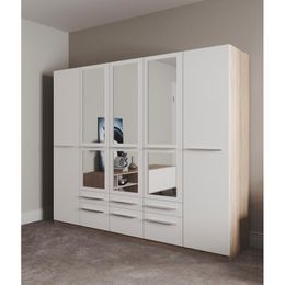 Priess Kleiderschrank »Schrank Garderobe Wäscheschrank Barcelona in 5 Breiten« viel Stauraum, geräumige Schubkästen, mit Spiegel, MADE IN GERMANY...