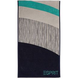 Esprit Strandtuch »Marseille Beach« Doubleface Streifenoptik deep water Obermaterial: 100% Baumwolle B/L: 100 cmx180 cm