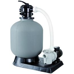 Infinite Spa Sandfilteranlage &raquo;Poolmax TP75 und Sandfilter&laquo; 500 - 9 m3/h, Mehrwegeventil, Manometer, Basis zur Montage grau/schwarz B/H/L: 85 cm x...