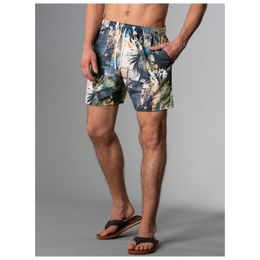 TRIGEMA Shorts »Bade-/Freizeitshorts mit Druckmotiv« night-blue XL - US-Größen US-Größen XL Webware