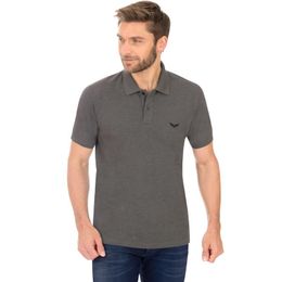 TRIGEMA Poloshirt »Poloshirt DELUXE Piqué« 1 Stk. tlg. taupe-melange XL XL DELUXE-Piqué-Qualität