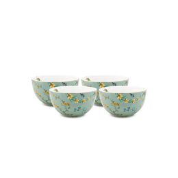 PIP Studio Tapas-Schale »Jolie, Schale im 4er Set« 4 Stk. aus Porzellan Snackschale, Dipschale, Servierschale, Ø 12 cm blau